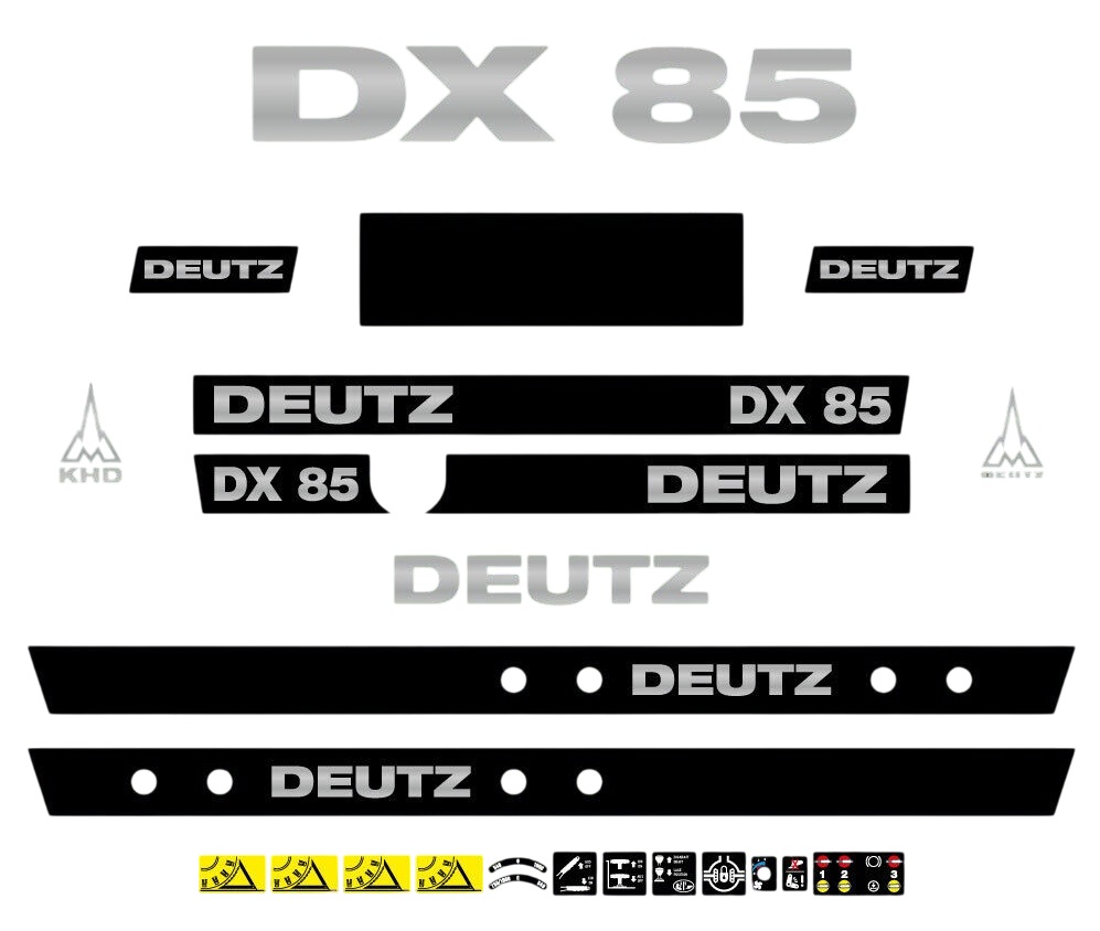Aufkleber und Embleme Deutz: Stickerset Deutz DX 85